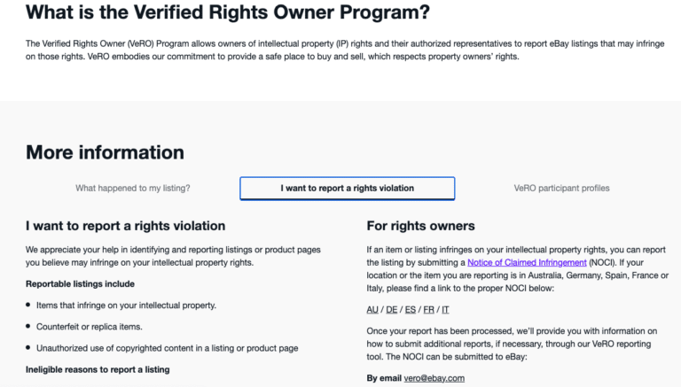 How to join eBay’s VeRO program - Red Points